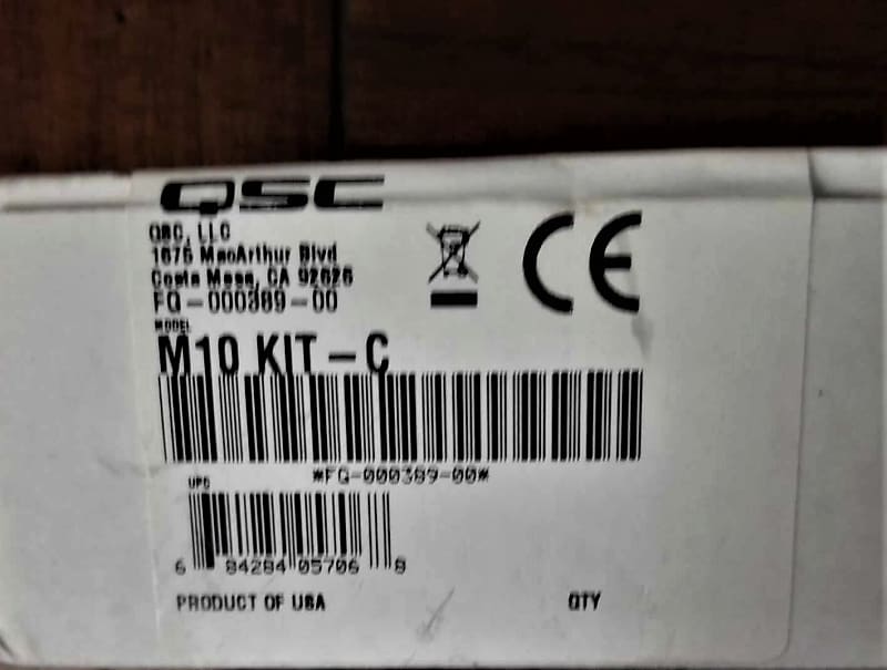 QSC M10-KIT-C M10 Steel Eyebolt Kit Unopened (2) sets | Reverb