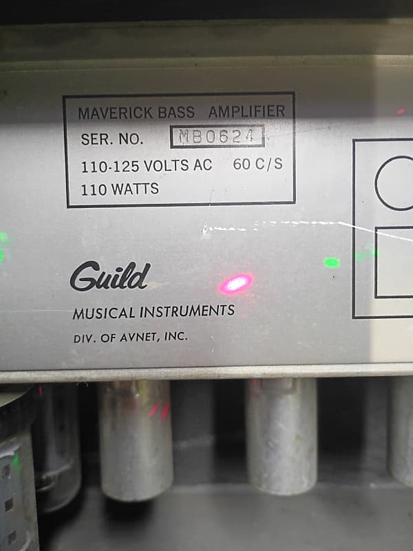GUILD MAVERICK BASS AMP 70'S Bass Amplifier (kalispell, MT) | Reverb