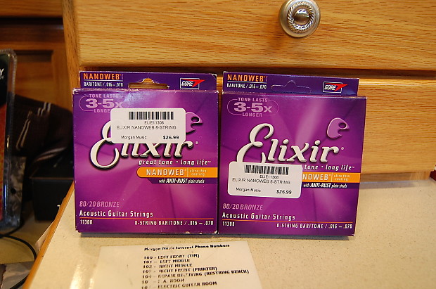 Elixir 8-String Baritone Strings - NEW! | Reverb