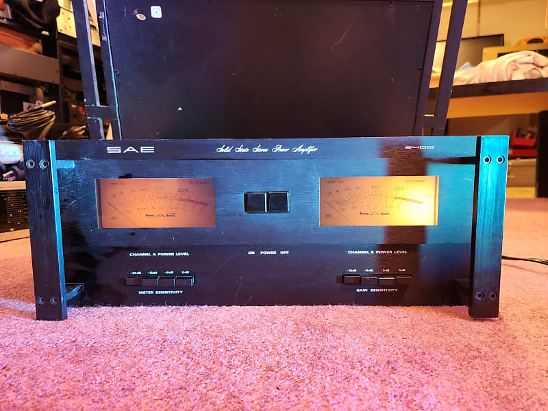 SAE 2400 Solid State Power Amplifier Black | Reverb