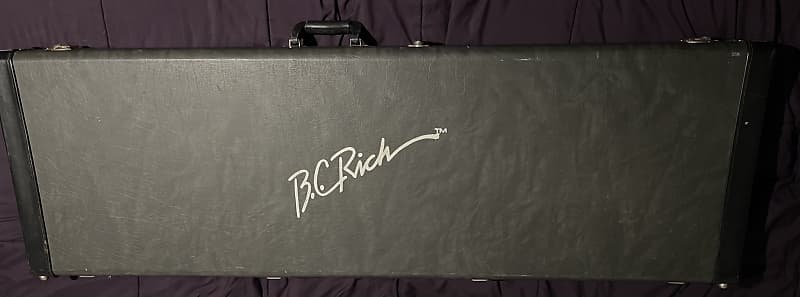 BC Rich Hardshell Warlock Guitar Case Warlock - Gray w/ black | Reverb