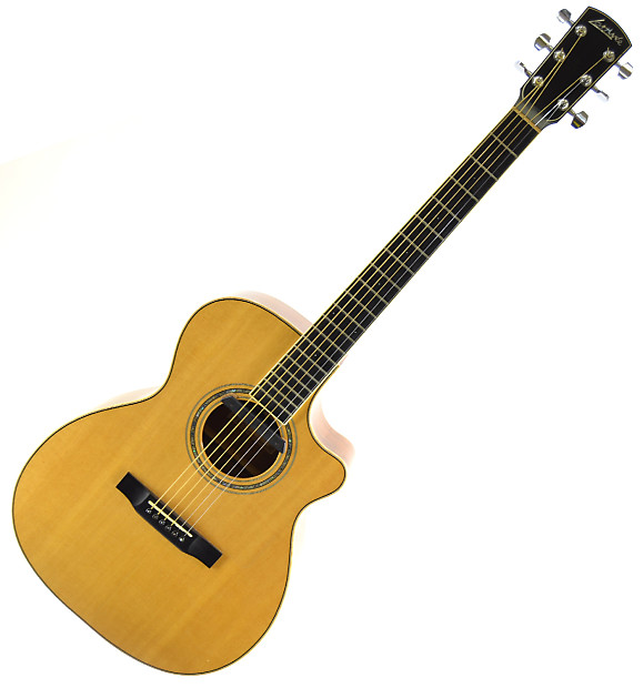 Larrivee OMV-09K Cedar x Koa Concert Body Cutaway Acoustic | Reverb