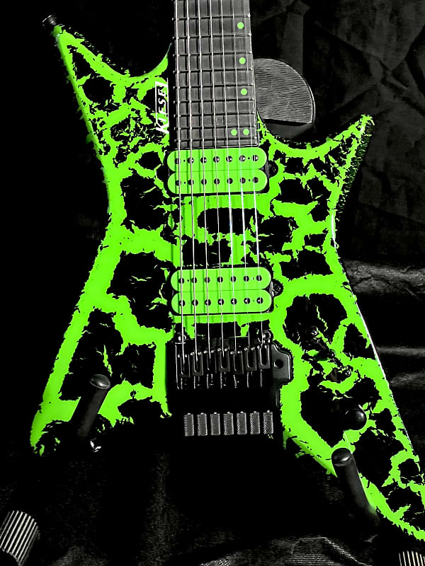 Kiesel Type-X Racing Green/ Black Crackle 2021 7 string | Reverb