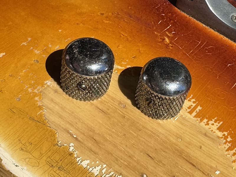 52- 54 Two Fender Telecaster Knobs USA Vintage Precision Duo | Reverb