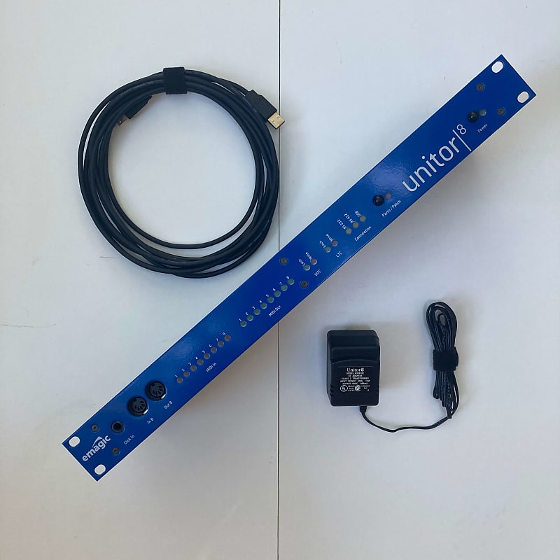 Emagic Unitor 8 MkII -- 8x8 USB MIDI & SMPTE Interface | Reverb