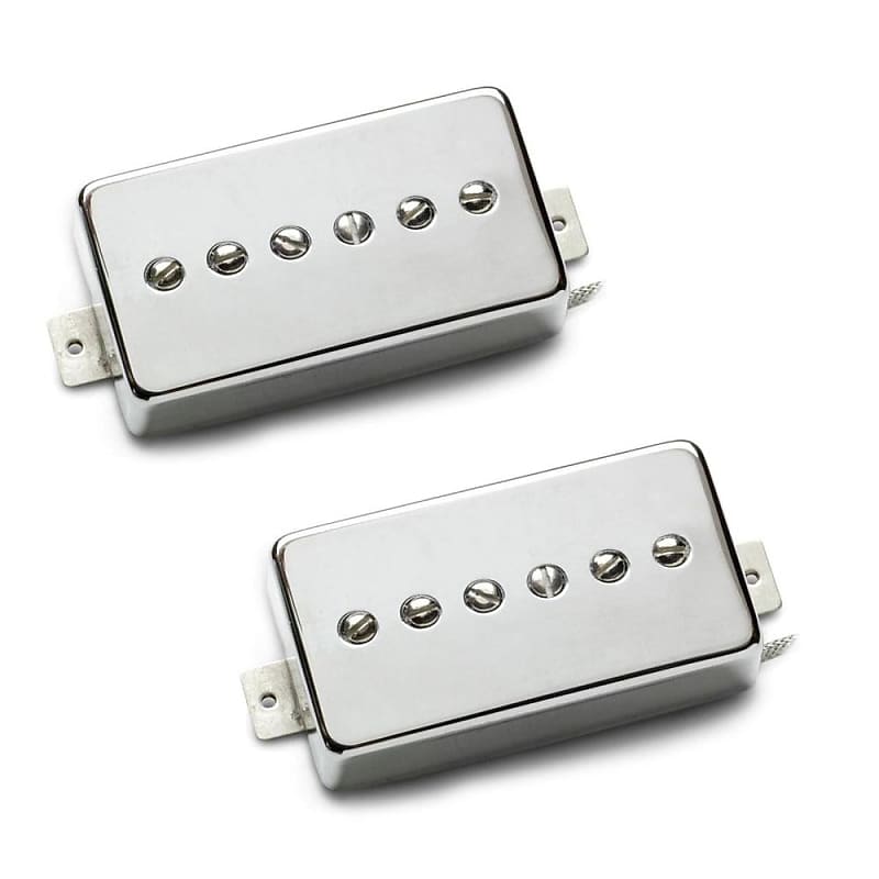 Artec Humbucker Sized P90 Pickup Set - Chrome | Reverb