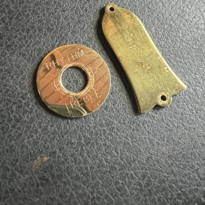 Gibson Les Paul Gold Metal Poker Chip Toggle + Truss Rod | Reverb