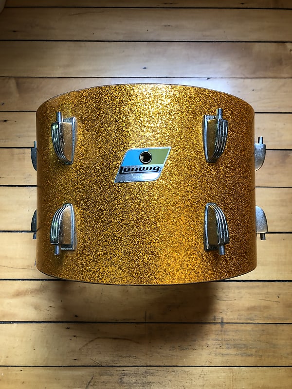 Ludwig 12” Orange sparkle Tom 70s | Reverb