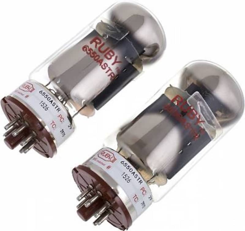 2x NEW Ruby Tubes 6550A-STR 6550ASTR Power Vacuum Tubes, | Reverb