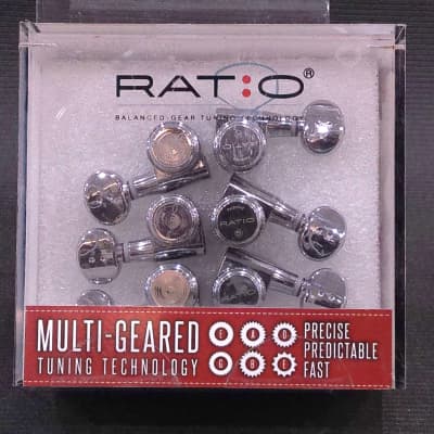 Graph Tech Ratio Locking Tuners 3+3 Chrome | Reverb
