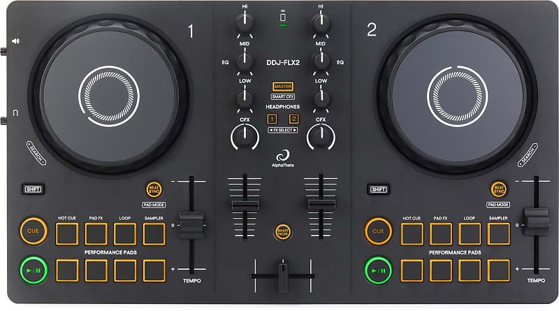 AlphaTheta DDJ-FLX2 2-deck DJ Controller (DDJFLX2d1) | Reverb