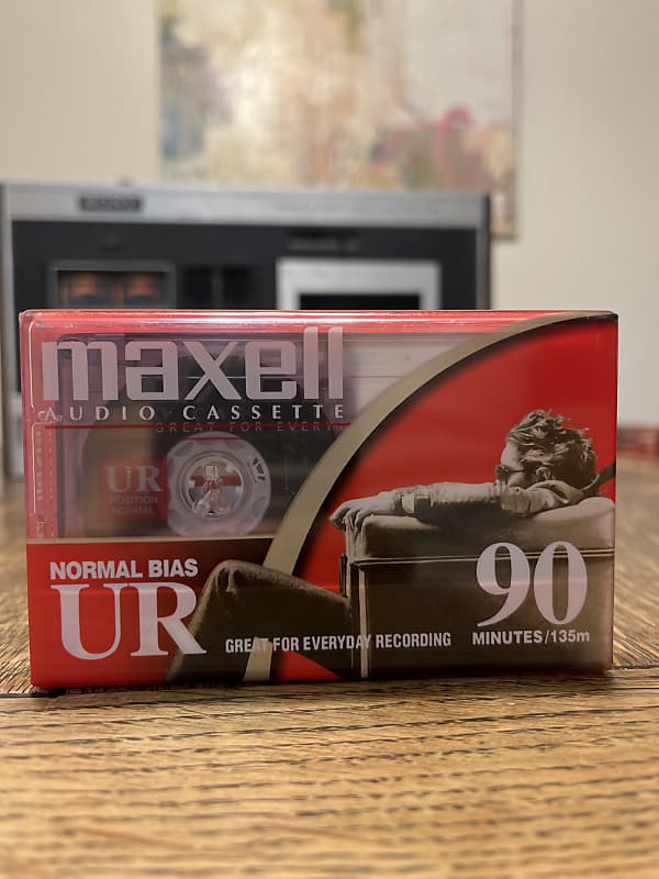 Maxell UR 90 Normal Bias Cassette 1990-2010 - Red | Reverb