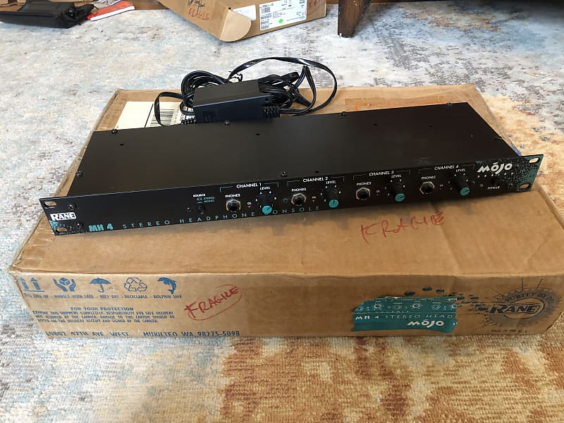 Rane MH4 MoJo 4-Channel headphone amplifiers stereo headphone | Reverb