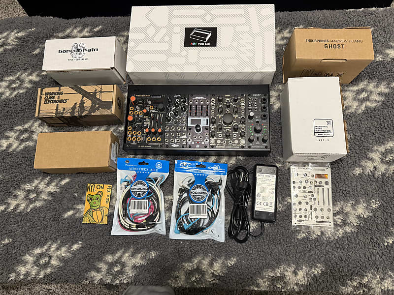 Modular Synth with 5 modules & patch cables | Reverb