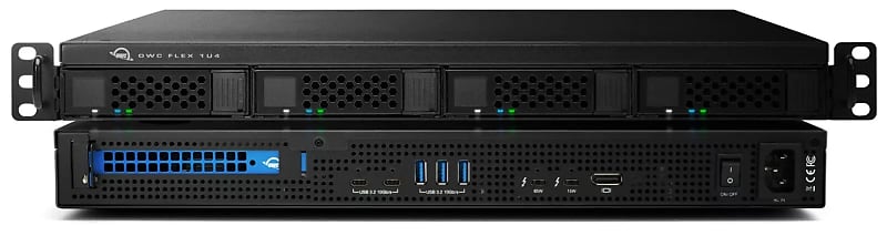 OWC Four-Bay Rack-mount Thunderbolt Storage, Docking & PCIe | Reverb