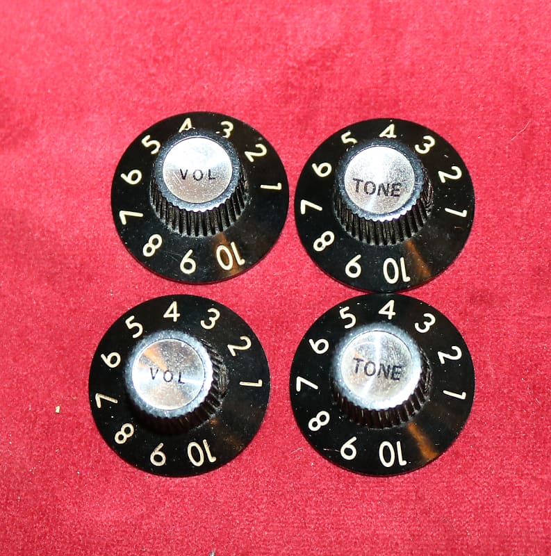Vintage Early 1970s Fender Telecaster Custom Control Knobs | Reverb