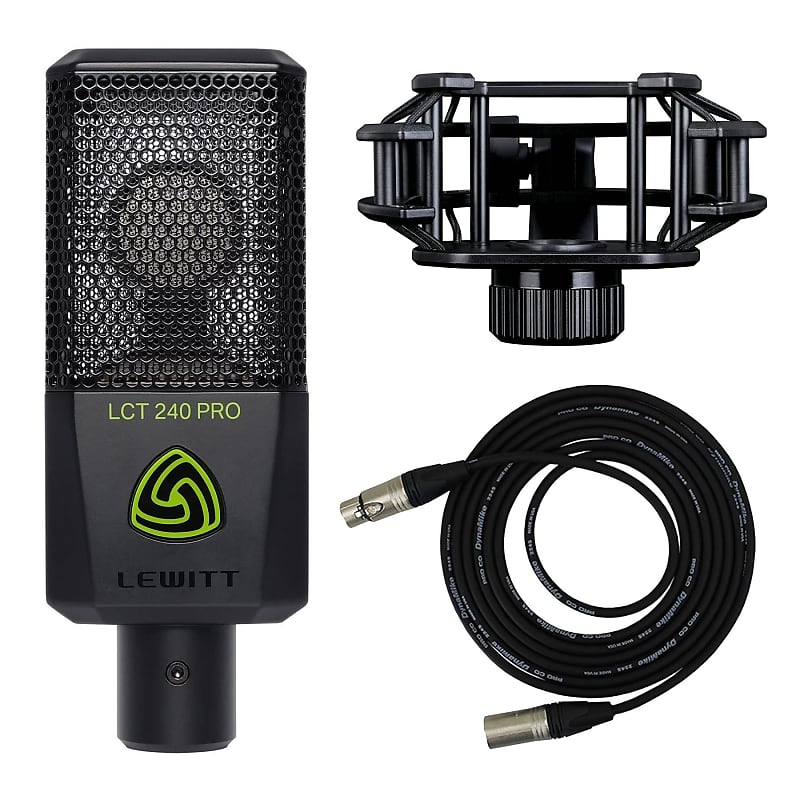 Lewitt LCT 240 Pro Black Microphone Value Pack Bundle with | Reverb