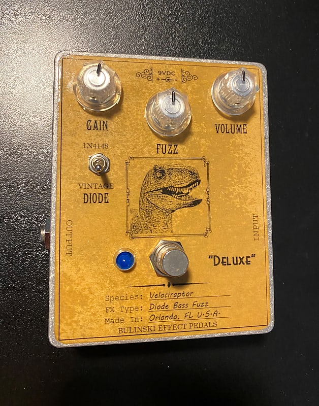 Bulinski Effects Pedals Deluxe Velociraptor Diode Bass Fuzz | Reverb