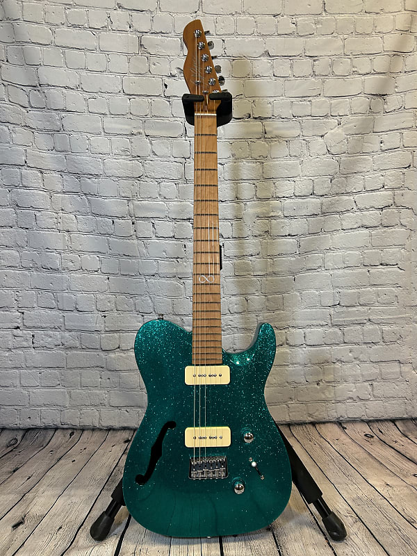 Chapman ML3 Semi Hollow Pro 2022 - Aventuring Green Sparkle | Reverb