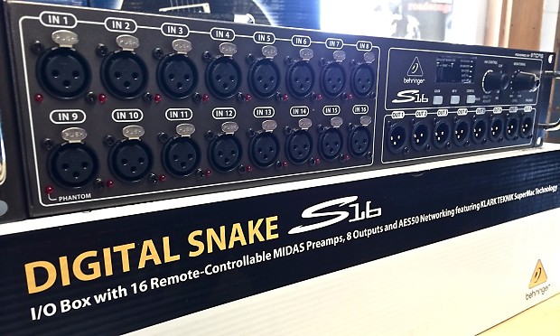 Behringer S16 16-channel Digital Snake - S-16 I/O Box | Reverb