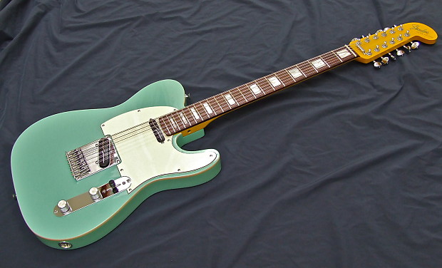 Custom Built 12 String Electric Surf Green Telecaster | Reverb
