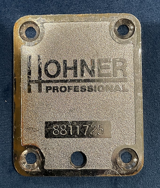 Hohner Neck Plate 1988 - Chrome | Reverb