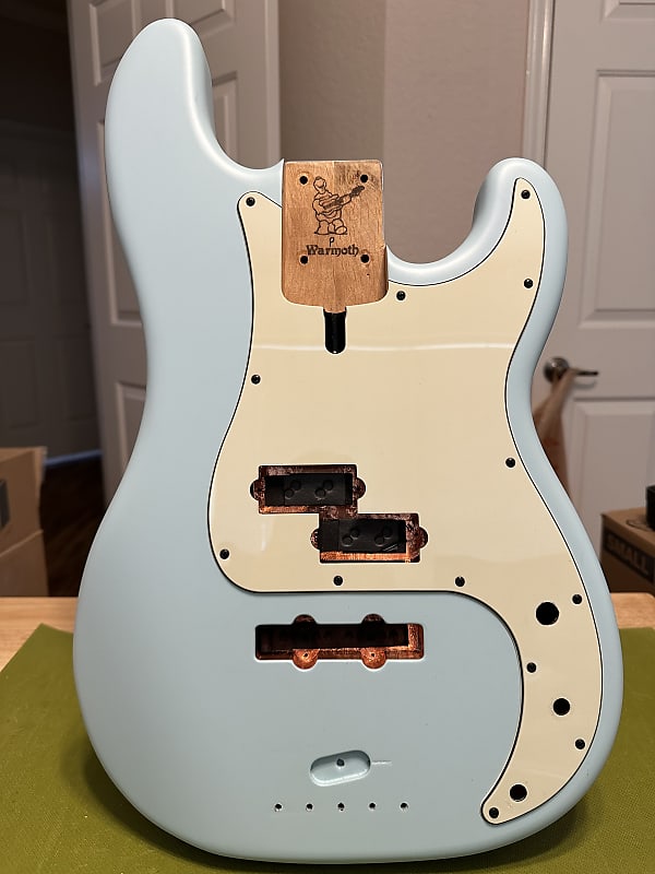 Warmoth Precision Bass Body 2020 - Sonic Blue Satin | Reverb