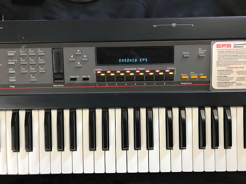Ensoniq EPS performance Sampler keyboard 80's black | Reverb