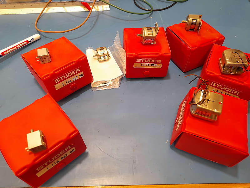 Studer B67, A807, A810 tape machine heads LOT of spare parts | Reverb