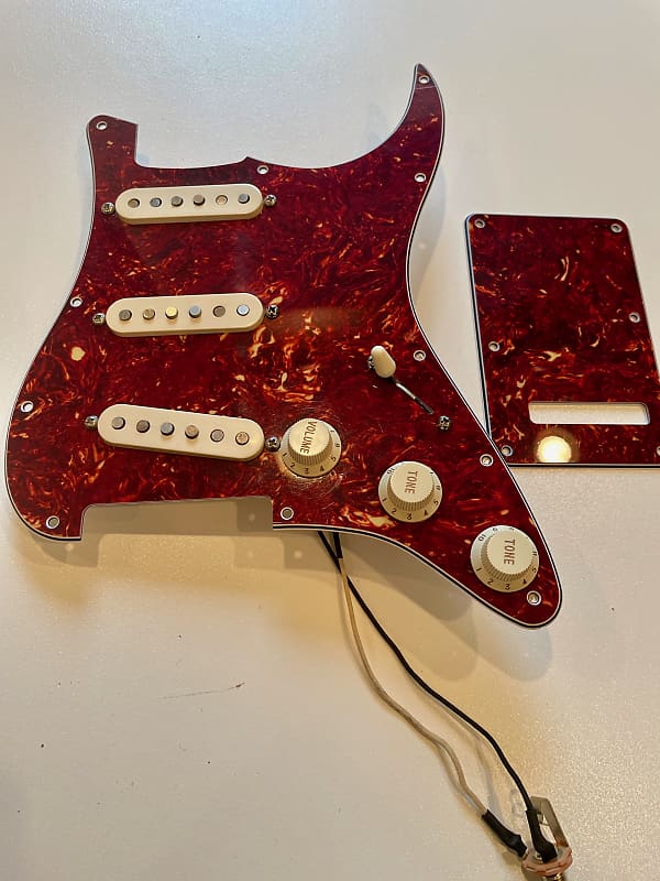 Fender Loaded Tortoise Shell Pickguard - Custom Shop Tex-Mex | Reverb