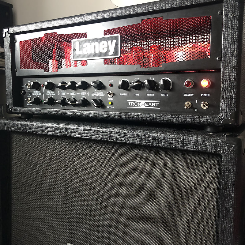 Laney IRT120H Ironheart 120-Watt Tube Amp Head & IRT412 4x12 | Reverb