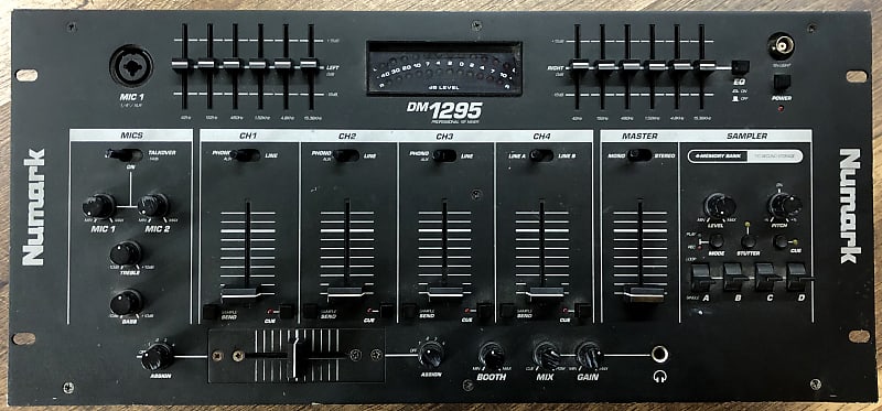 Numark DM1295 4-Channel Rackmount DJ Mixer with Digital | Reverb