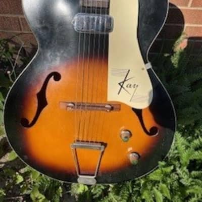 Kay N-2 Archtop Value Leader 1961 - 2 Color Burst | Reverb