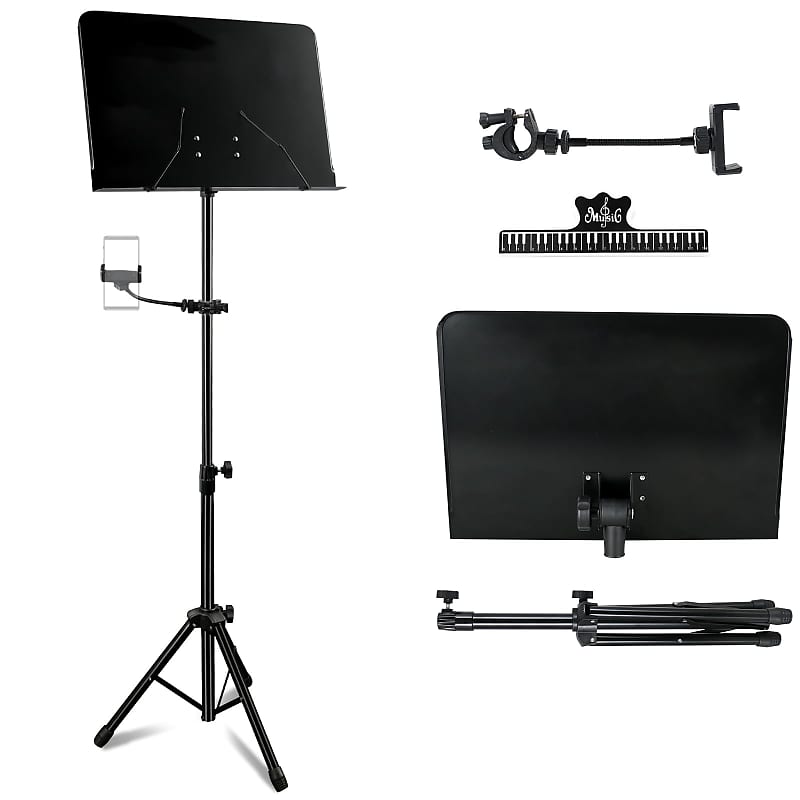 EastRock Music Stand Foldable Book Stand, Sheet Music Stands | Reverb
