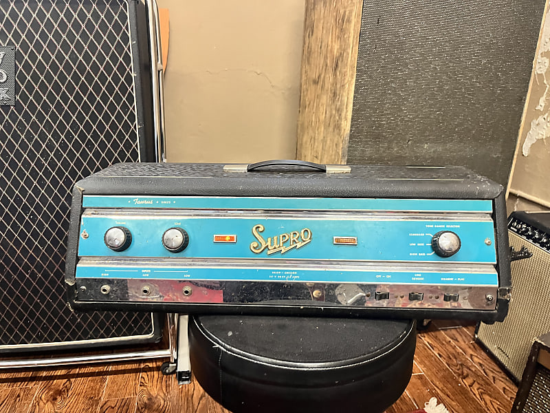 Supro Taurus S6625 Guitar/Bass Amplifier Head 1960s | Reverb