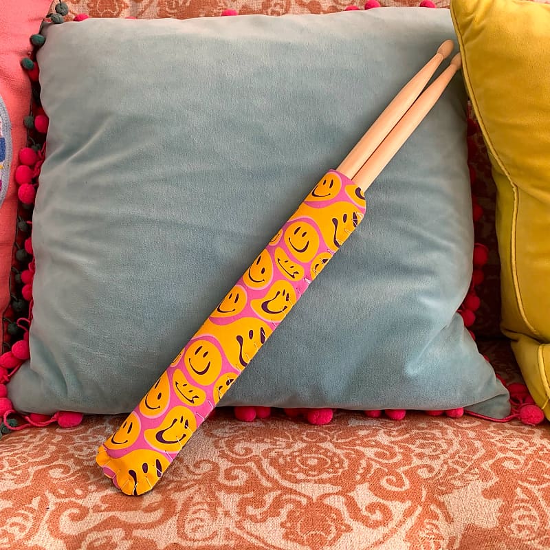 Drum Stick Holder Yellow Smiley Faces | Reverb UK