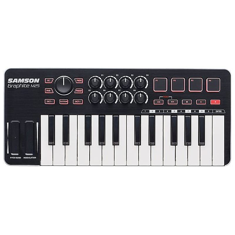 Samson - GRAPHITE M25 - Mini MIDI Controller USB | Reverb