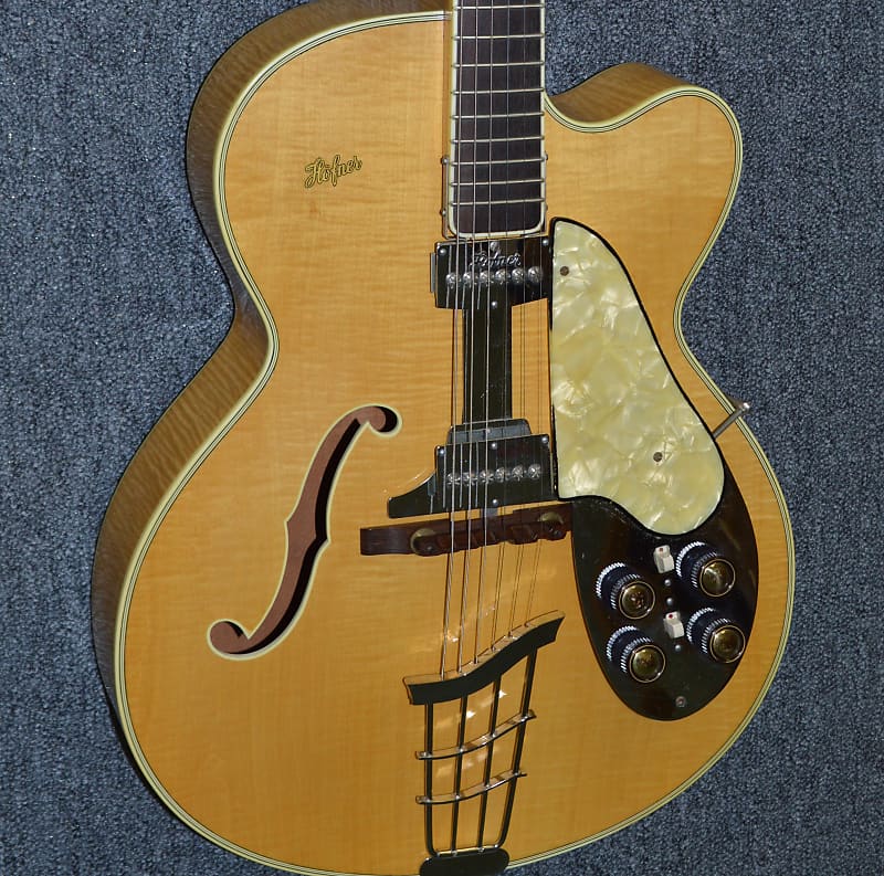 1957 Hofner Model 456/s Archtop - Rare 2 Floating Pickup | Reverb