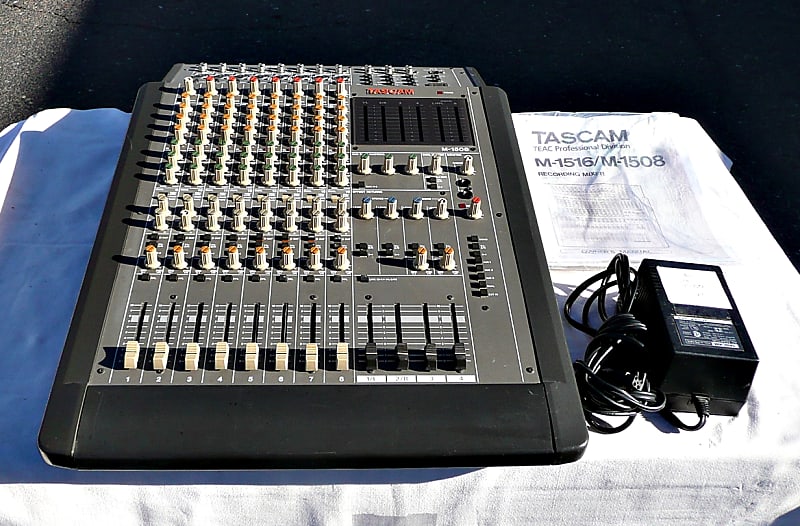 Vintage 90's Tascam M-1508 Analog Recording Mixer with | Reverb
