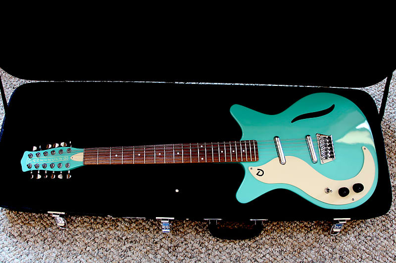 Danelectro Left Handed '59 12-String Aqua | Reverb