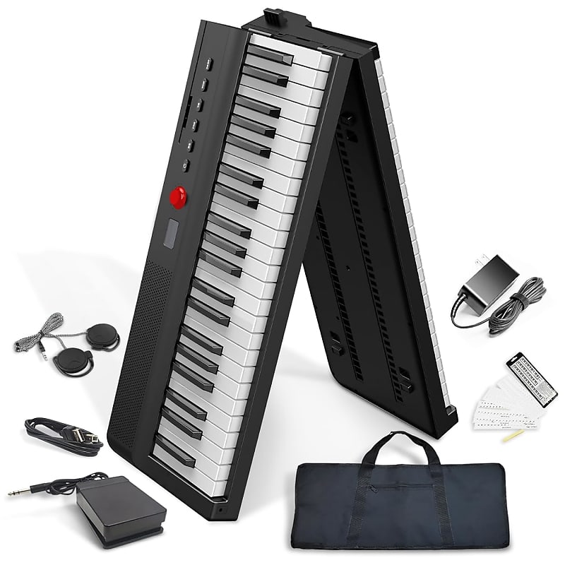 Foldable Piano Keyboard 88 Key Folding Piano Portable | Reverb