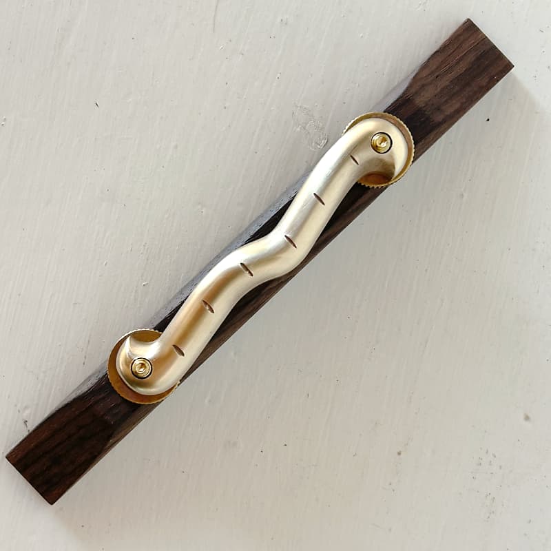 Archtop Bridge Intonated Brass & Rosewood Low Profile | Reverb