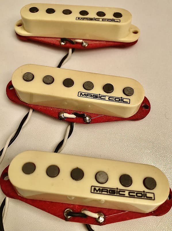 Magic Coil pickups Stratocaster set handmade in Italy Red | Reverb