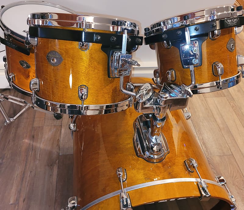 Tama Starclassic Performer drum set 2003 - Gold Amber Lacquer | Reverb