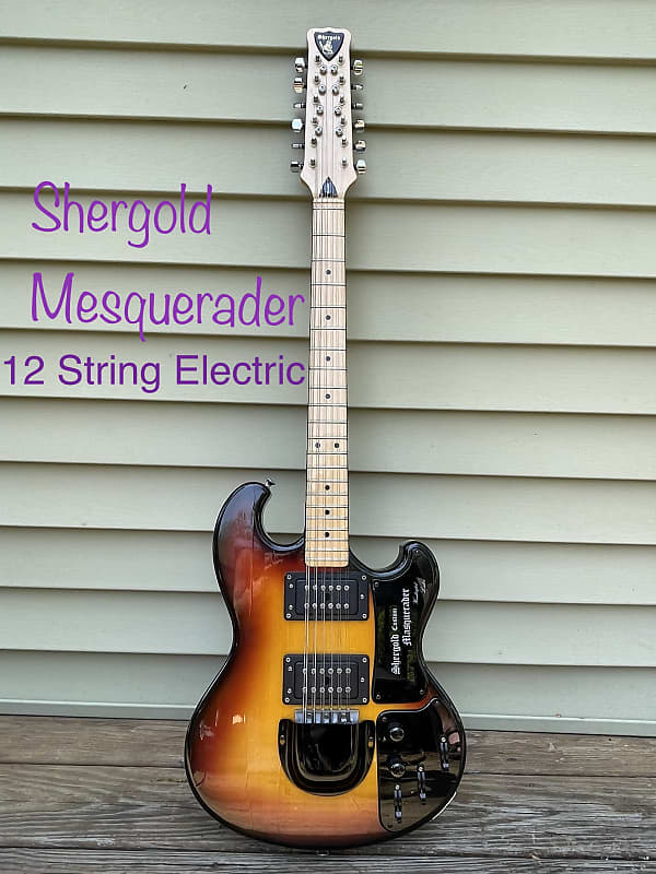 Shergold Masquerader 1970’s Sunburst | Reverb
