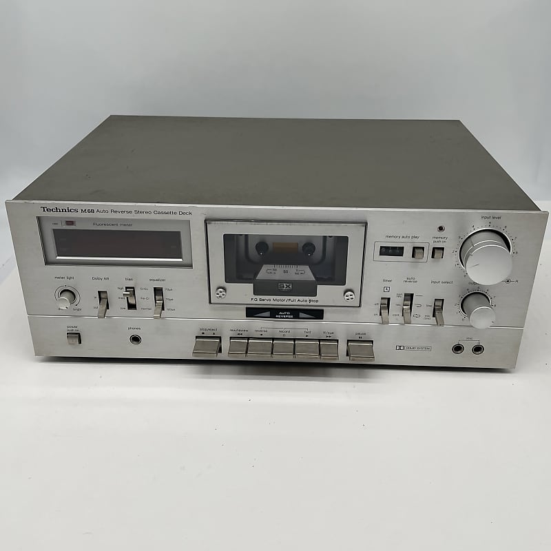 Technics RS-M68 VTG Silver Face Auto Reverse Cassette Tape | Reverb