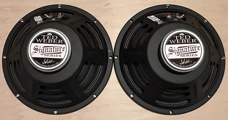 Pair of Weber Sig10F-S Ceramic Magnet 8 Ohm 25 Watt Speakers | Reverb