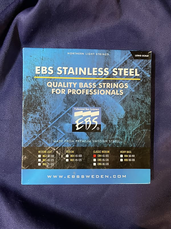 EBS Stainless Steel Long Scale Bass Strings | Reverb