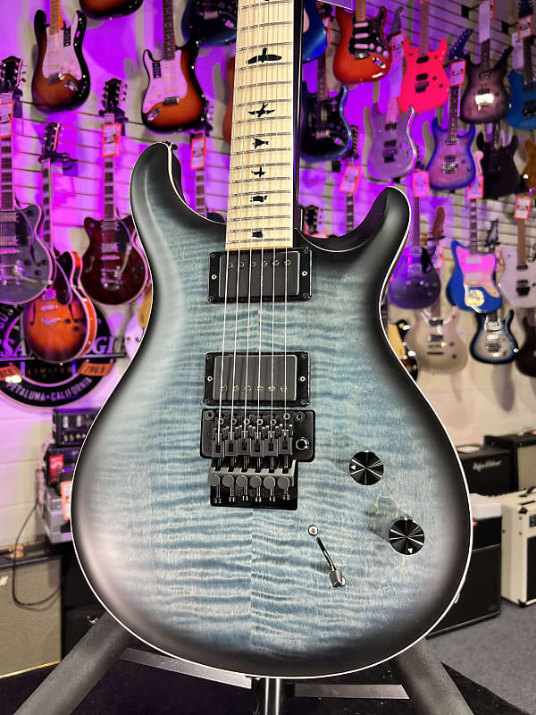 PRS DW CE 24 "Floyd" Electric Guitar - Faded Blue Smokeburst | Reverb