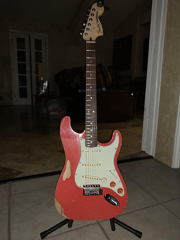 Double Bound Body, Stratocaster, 2023 assembled - Aged orange | Reverb